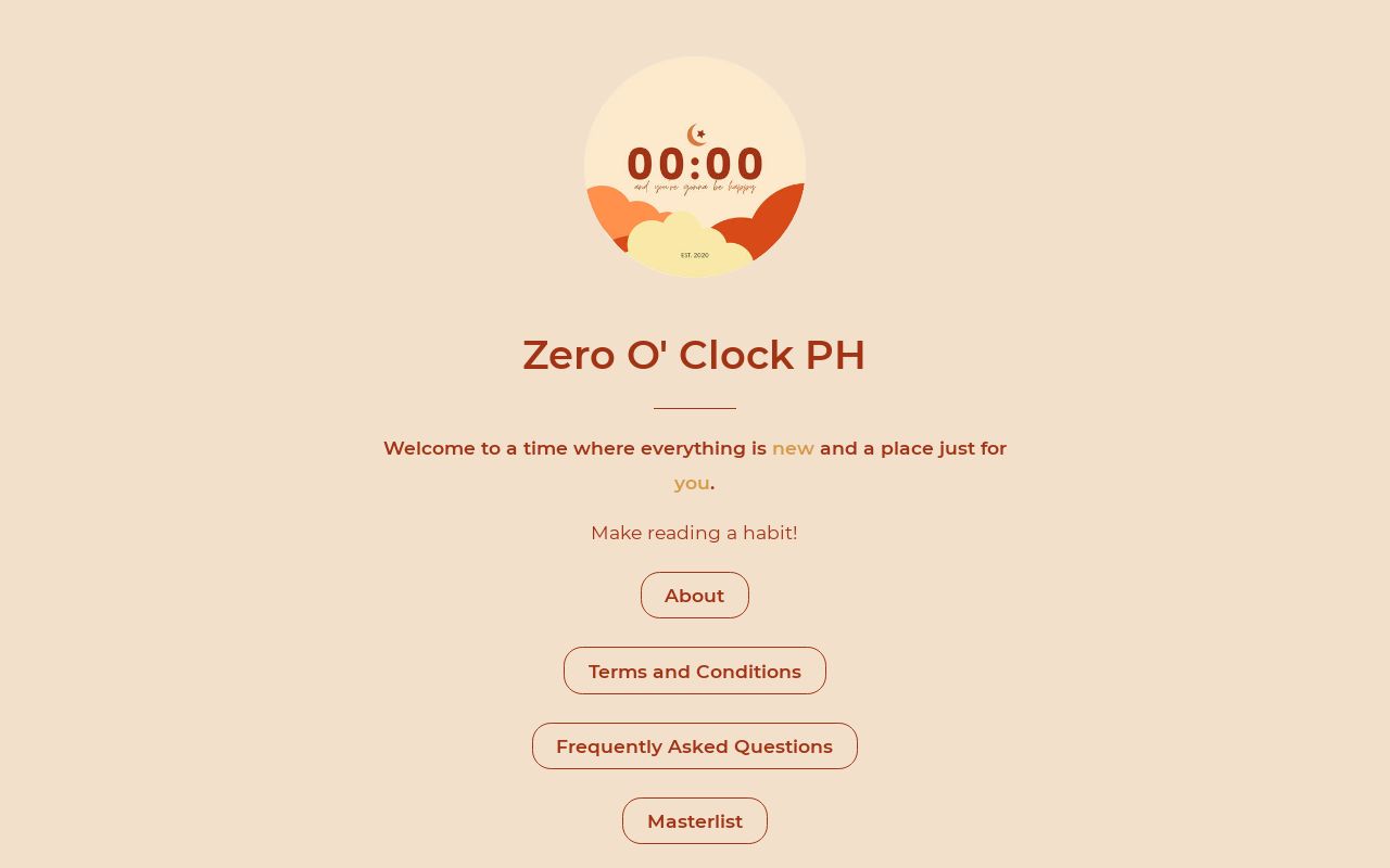 Zero O' Clock PH